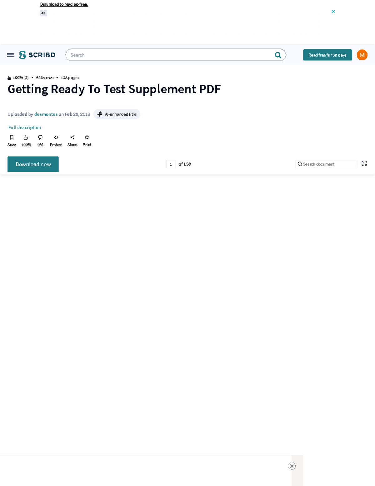 Getting Ready To Test Supplement PDF PDF Substance Abuse Homelessness ...