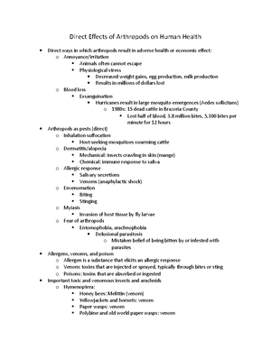 medical entomology lecture notes intro to medical entology - Intro to ...