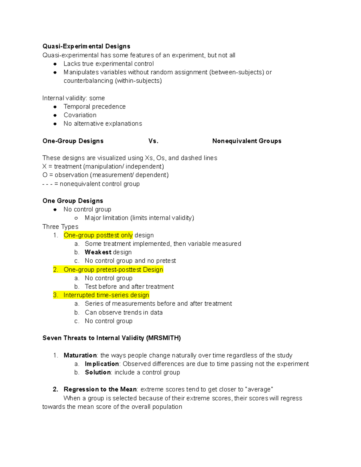 Chapter 8 - Types of Quasi-Experimental Designs - Quasi-Experimental ...