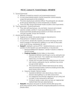 PSC 41 – Lecture 16 – Standardized Scores - PSC 41 – Lecture 16 ...