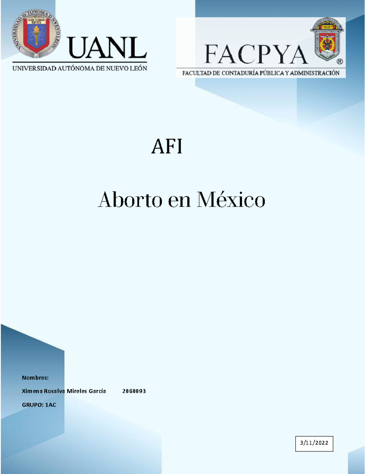 AFI 10 Investigacion sobre el Aborto 2060093 - AFI Aborto en México ...