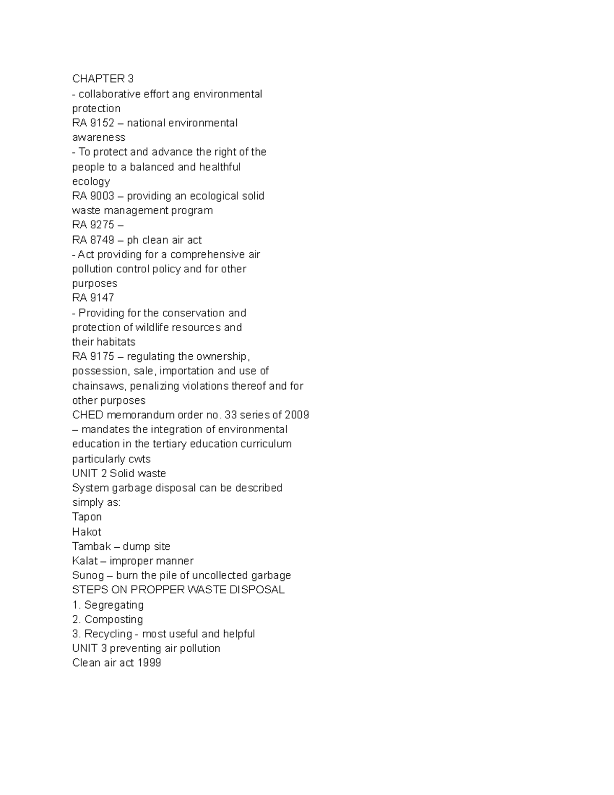 Untitled document-1 - Notes on environmental protection - CHAPTER 3 ...