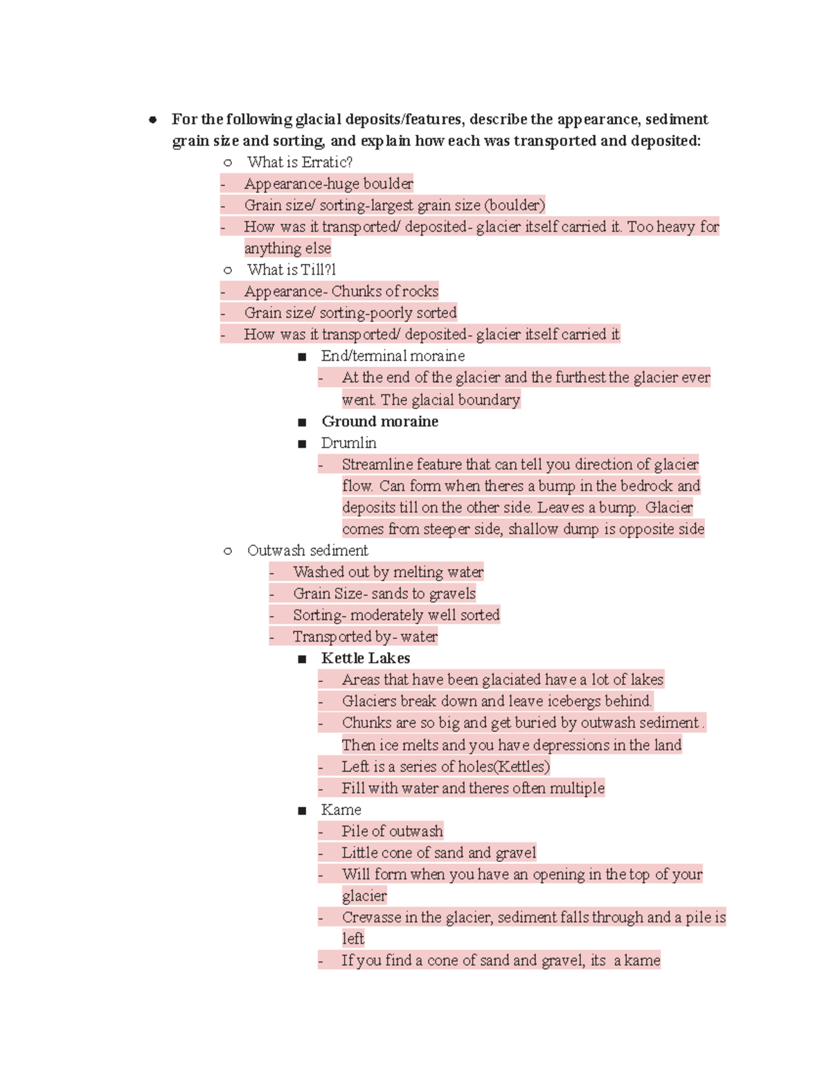 Geology Study Guide Exam Notes #2 - GLG 141 - Miami University - Studocu