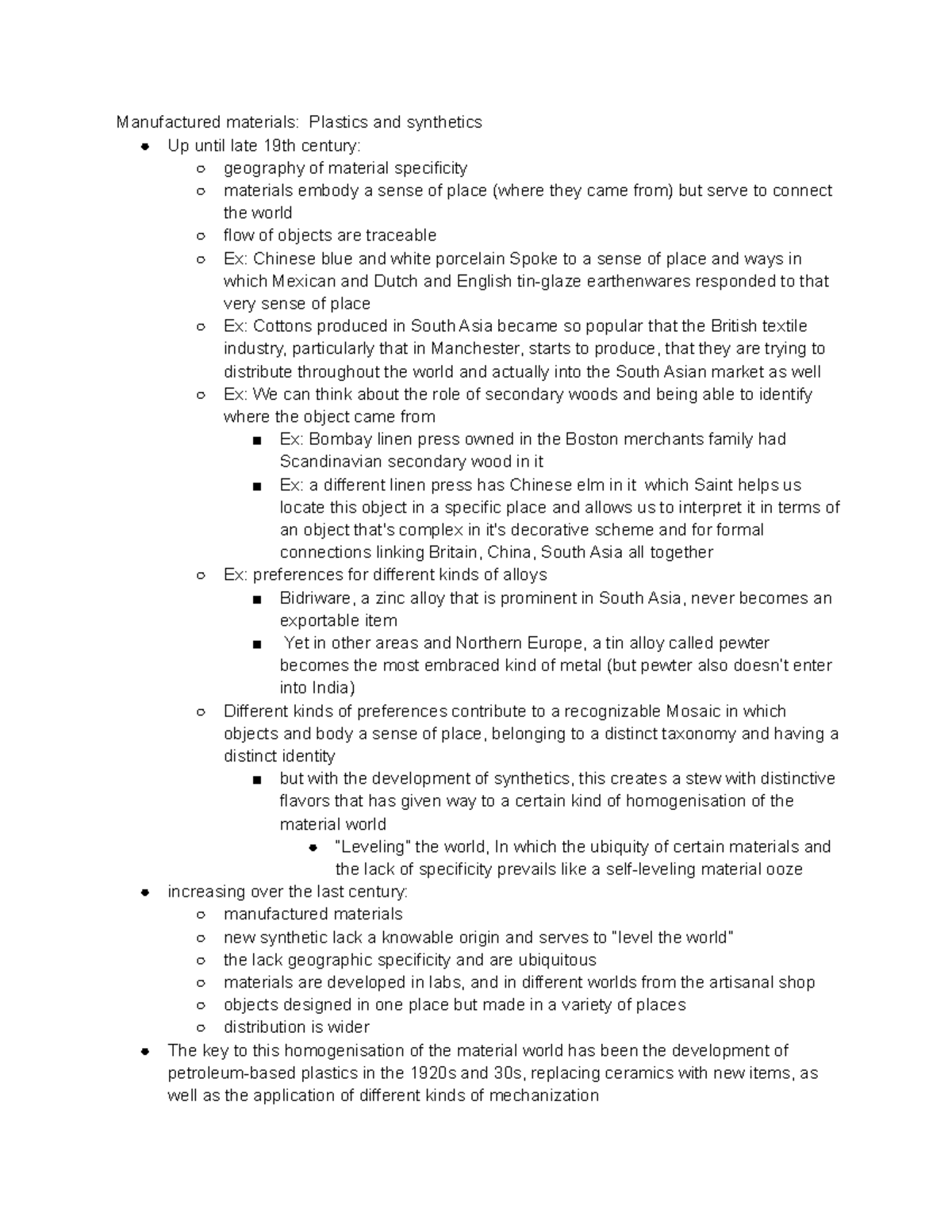 Lecture 24 Manufactured Materials—Plastics and Synthetics ...