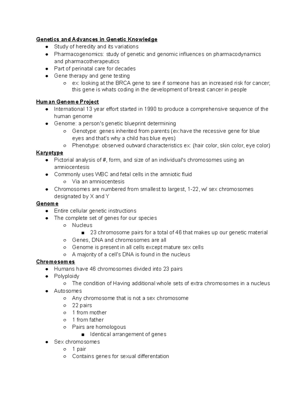 Maternal Health Genomics - Genetics and Advances in Genetic Knowledge ...