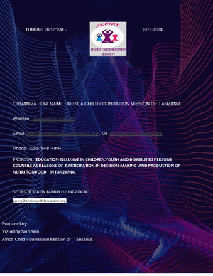 Fish farming proposal - FISH FARMING PROJECT FOR 20 GOVERNMENT SCHOOL ...