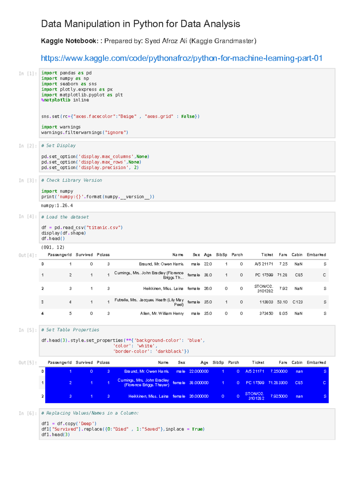 Data Manipulation Empowering Data Analysis with Python - Data ...