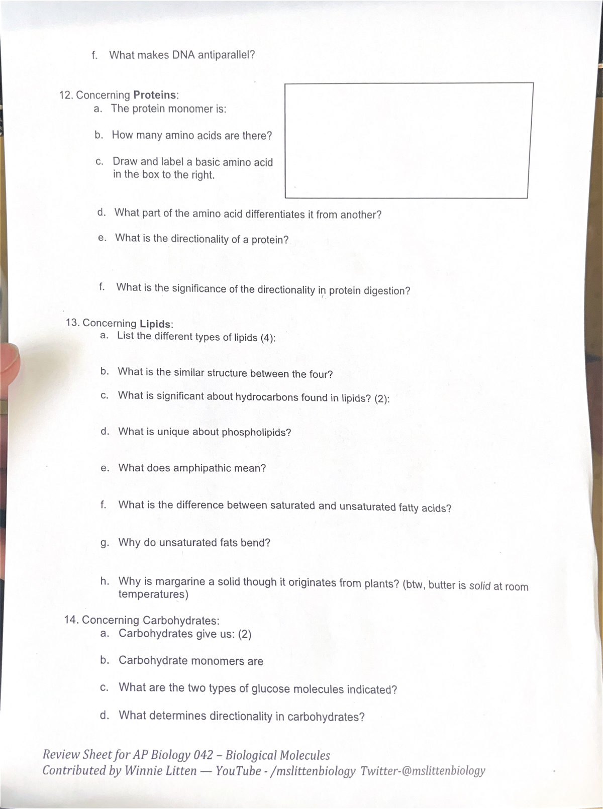 Scanned Document - Perchance - f. What makes DNA antiparallel? 12 ...