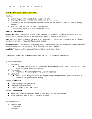 C14 Auto Insurance Study Guide - 2018/2019 (C14) Auto Insurance Part 1 ...