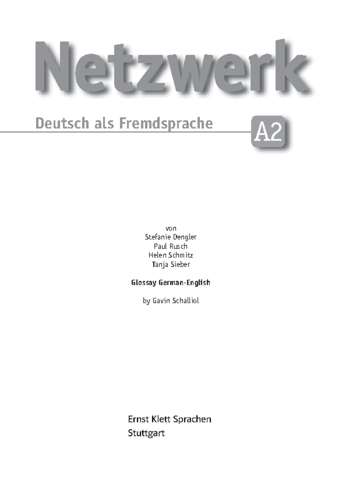 A2-Glossary - sfsfd - von Stefanie Dengler Paul Rusch Helen Schmitz ...