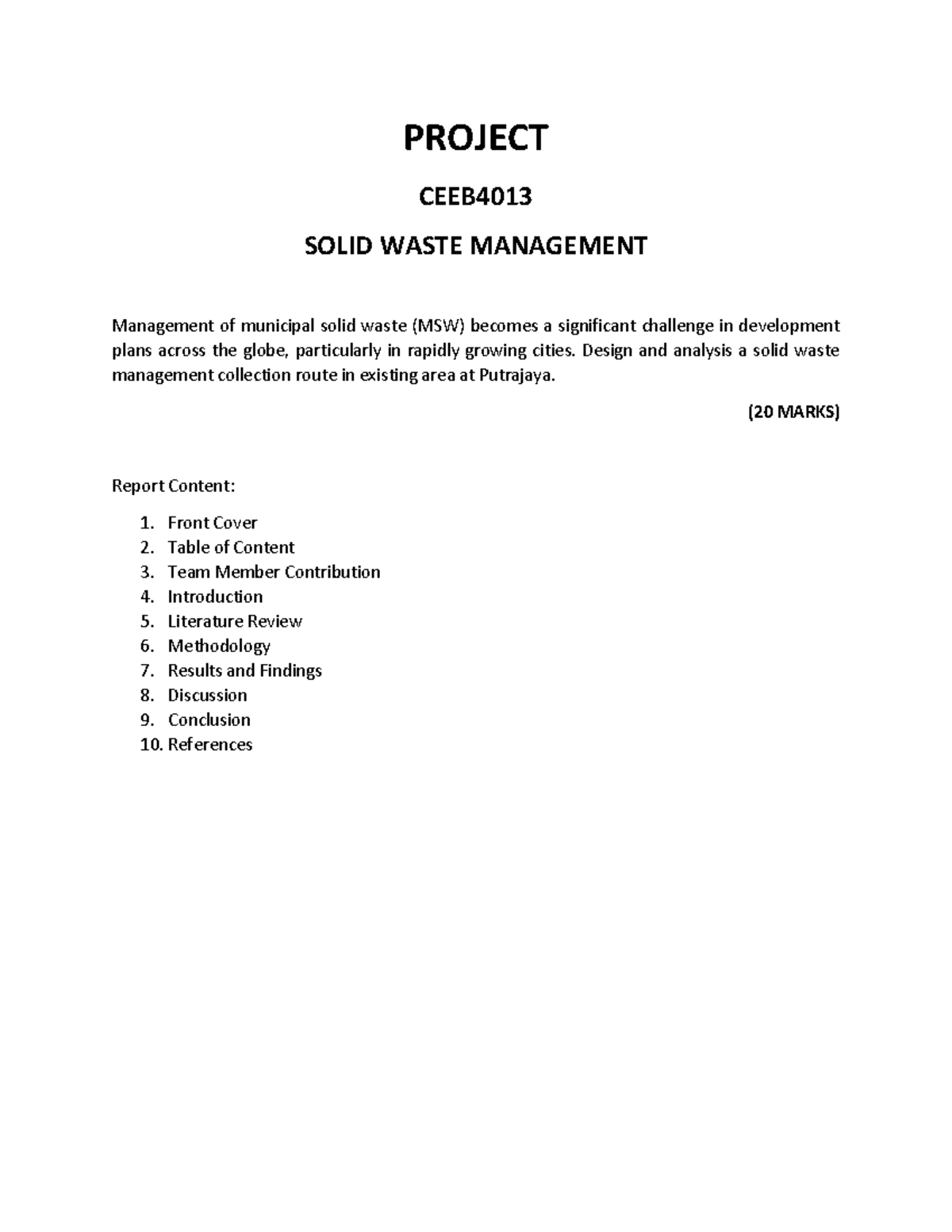 01 Solid Waste Management Project 6964f1fa5e6e39ec23fd9c1537277 fbb ...