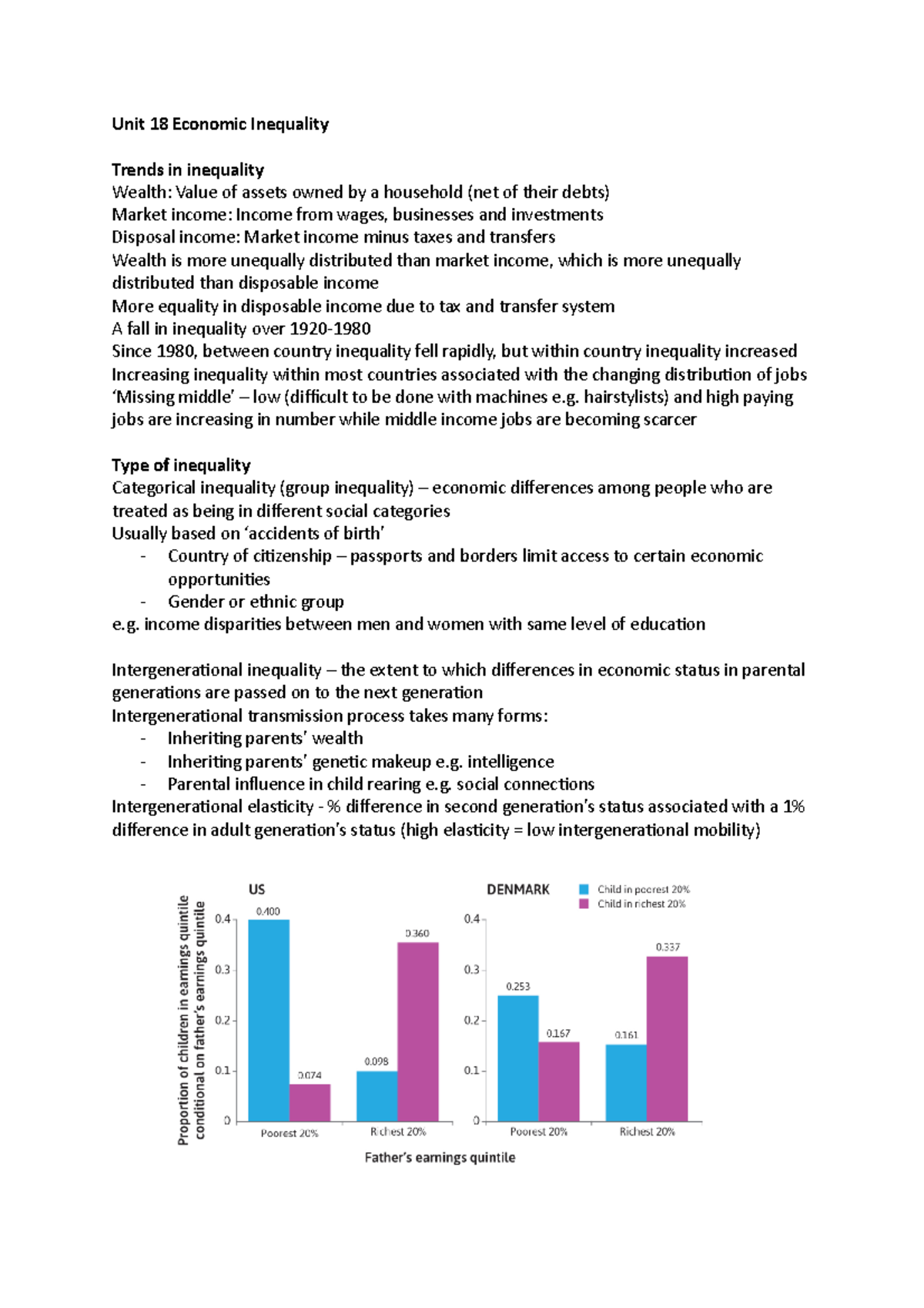Lecture 18 - 4SSPP109 - Unit 18 Economic Inequality Trends in ...