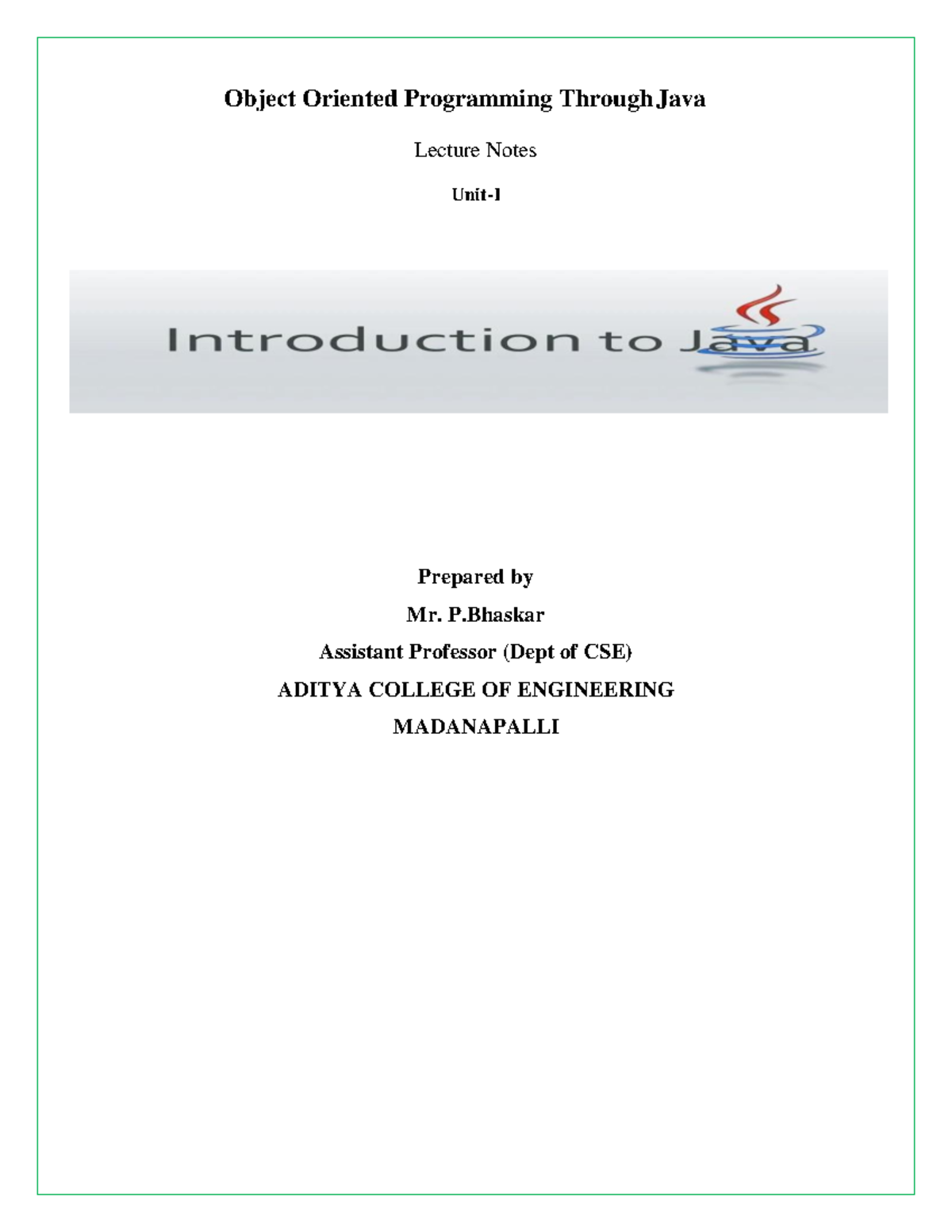 Introduction To Oop And Java History Object Oriented Programming 5419
