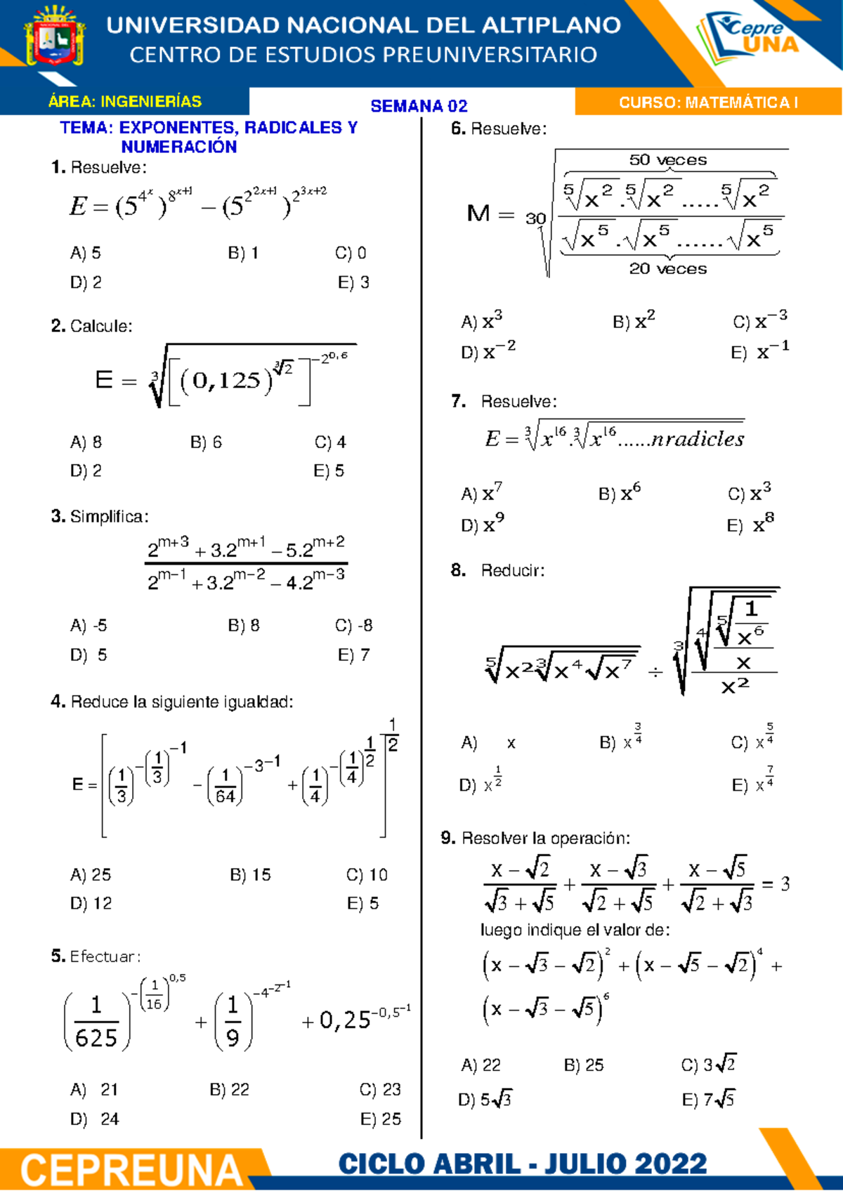 Matematica 2 - ffffffffffffffffffffffffffffffff - ÁREA: INGENIERÍAS ...