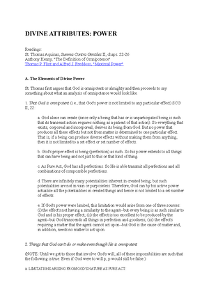 DIVINE ATTRIBUTES: FOREKNOWLEDGE - DIVINE ATTRIBUTES: FOREKNOWLEDGE ...