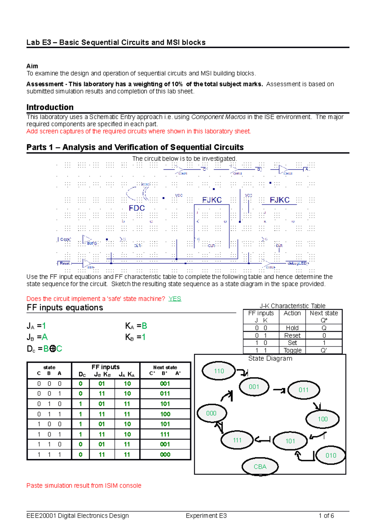 Covid 3 eee2000 1 Lab E3 – Basic Sequential Circuits and MSI blocks ...