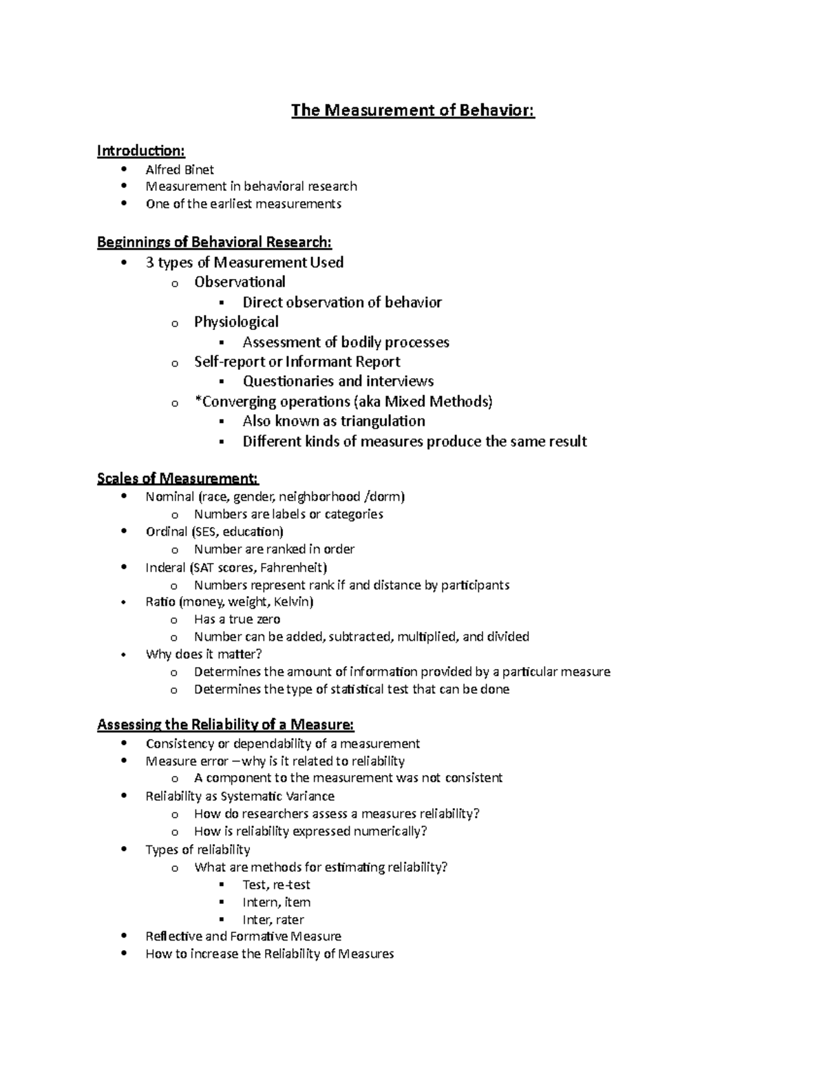The Measurement of Behavior - The Measurement of Behavior: Introduction ...