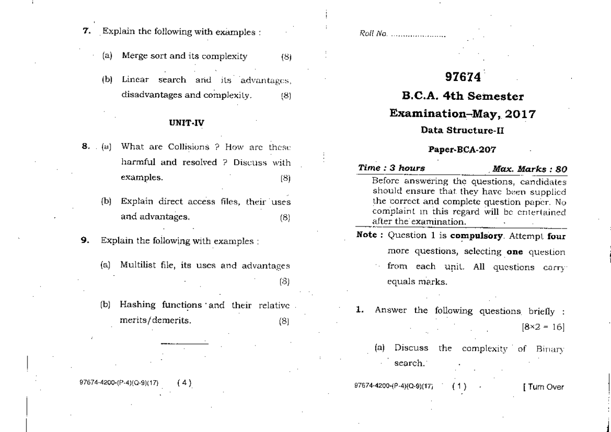 Bca 4 sem data structure 2 97674 may 2017 - Data Structures Laboratory ...