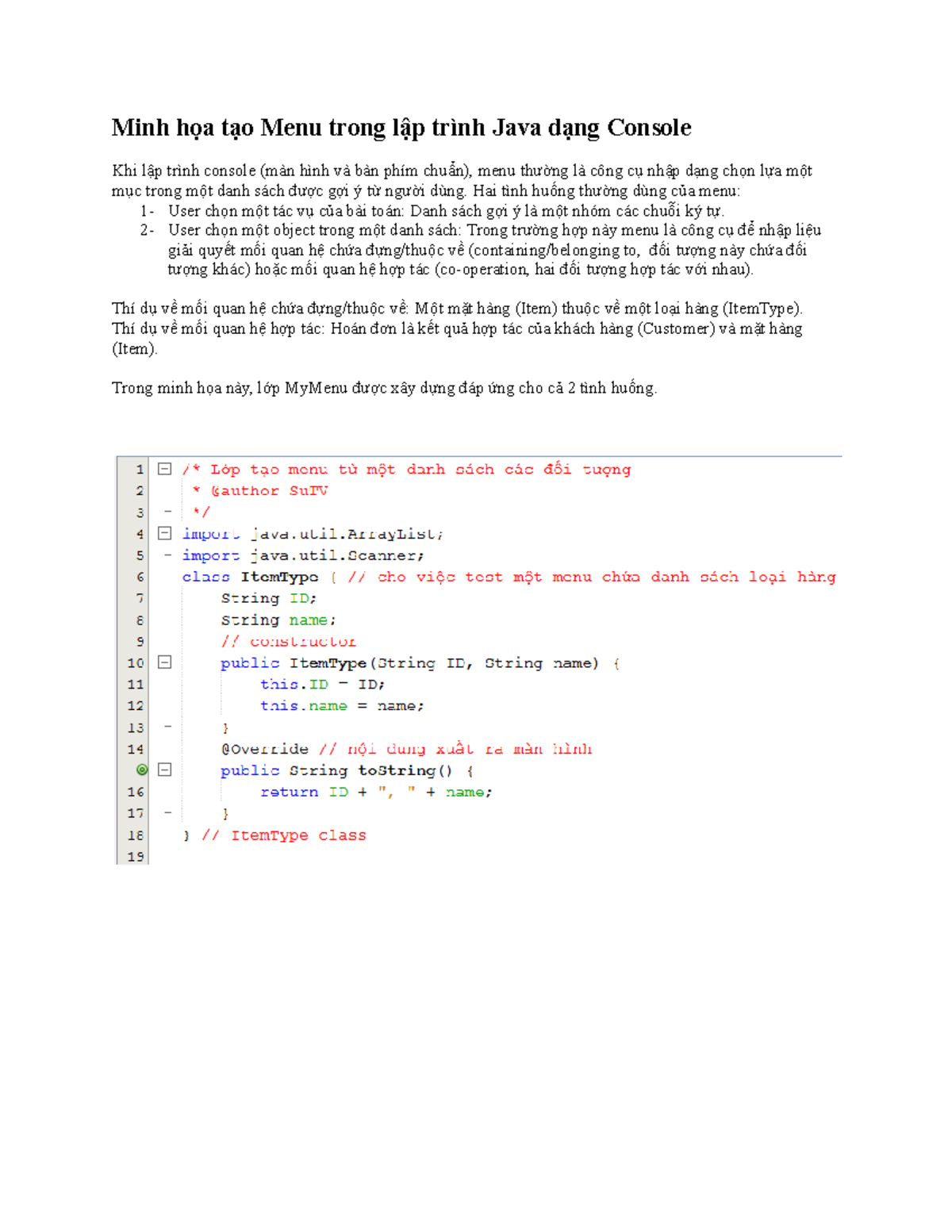 Huong Dan Tao Menu - pathdoc - Minh họa tạo Menu trong lập trình Java ...