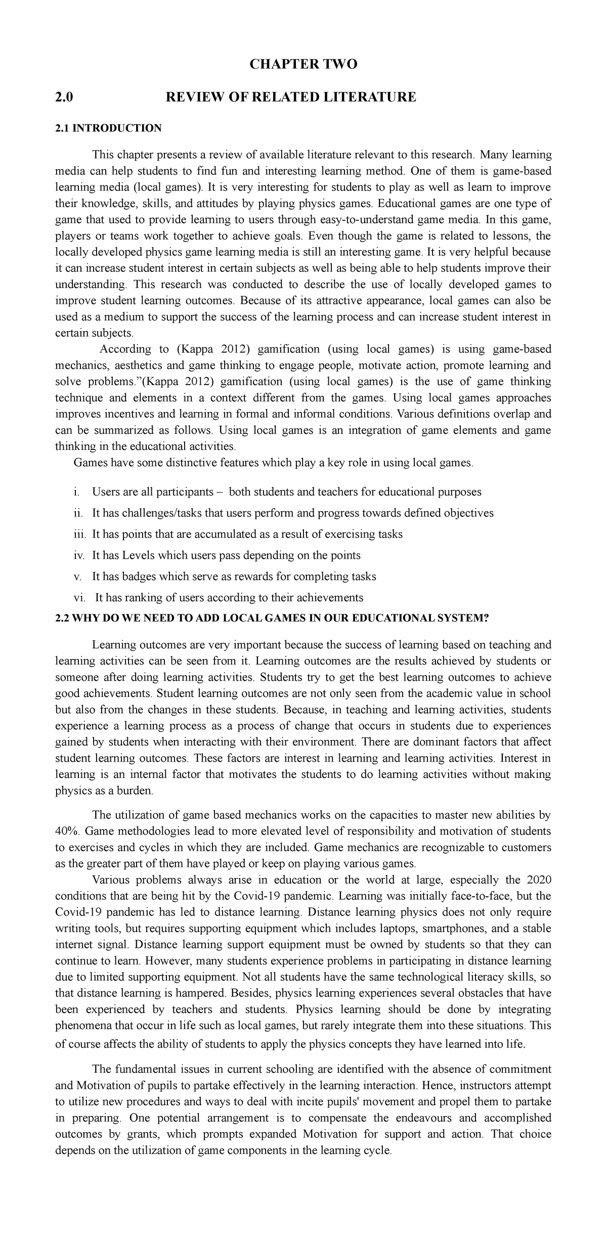 Chapter 2 - Material - CHAPTER TWO 2 REVIEW OF RELATED LITERATURE 2 ...