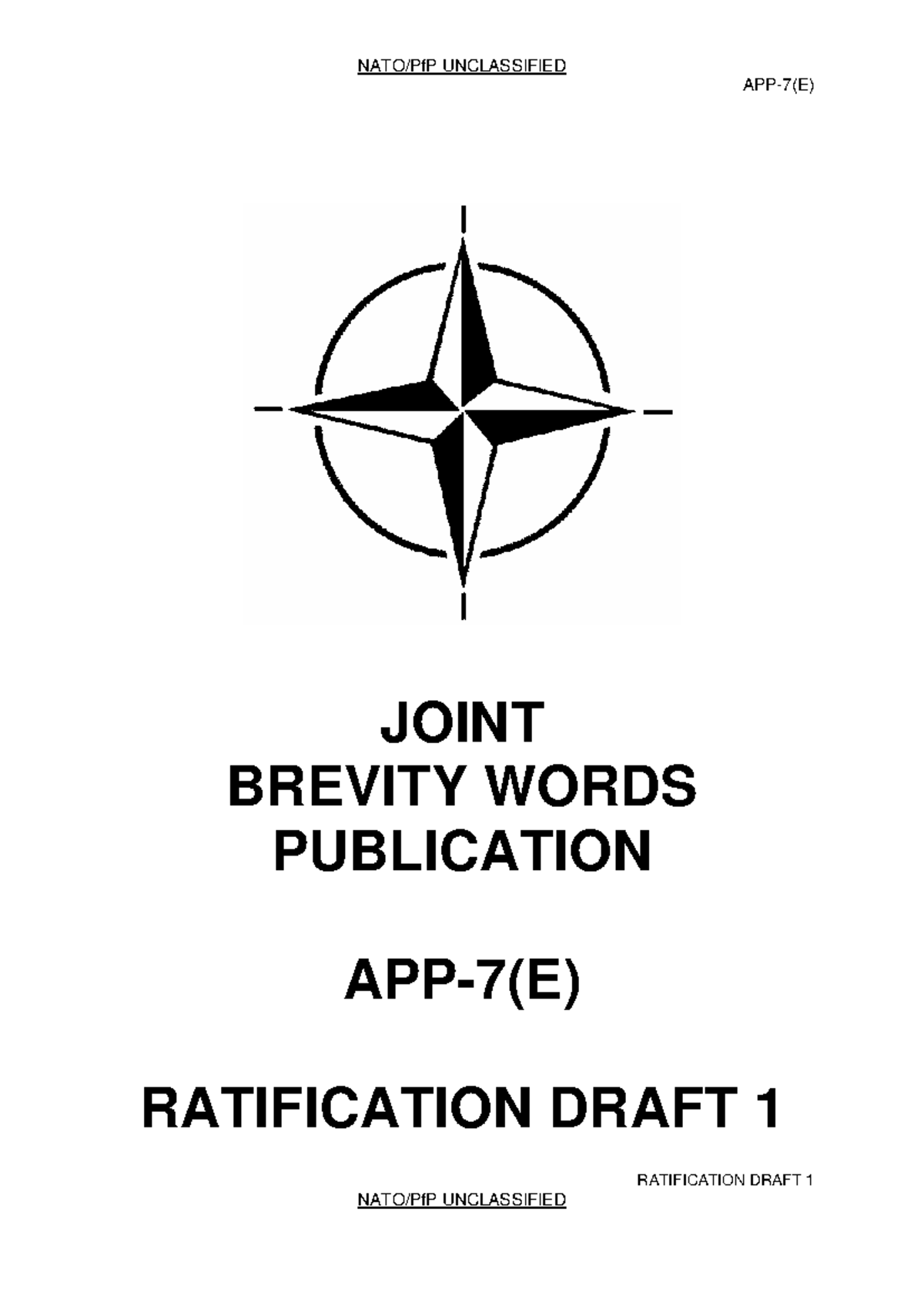 Brevity words app7e - PALABRAS - APP-7(E) RATIFICATION DRAFT 1 JOINT ...