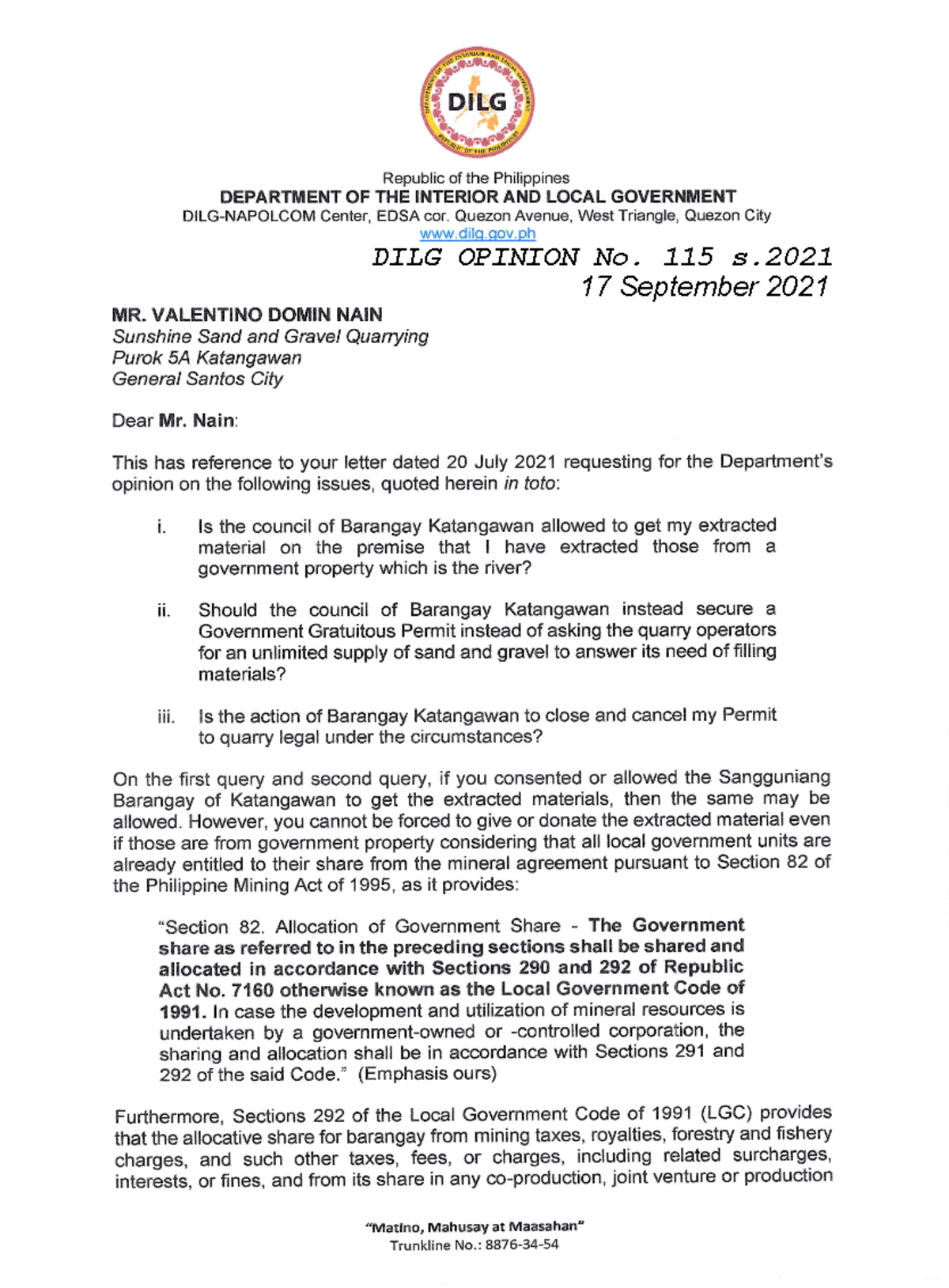 Dilg-legalopinions-202254 c573659 ade - DILG Republic of the ...