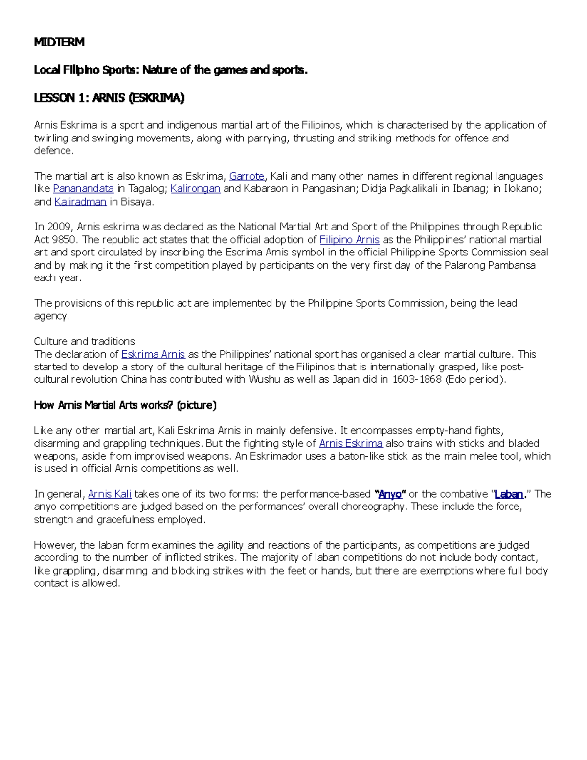 Inbound 993576774461476389 - MIDTERM Local Filipino Sports: Nature of ...