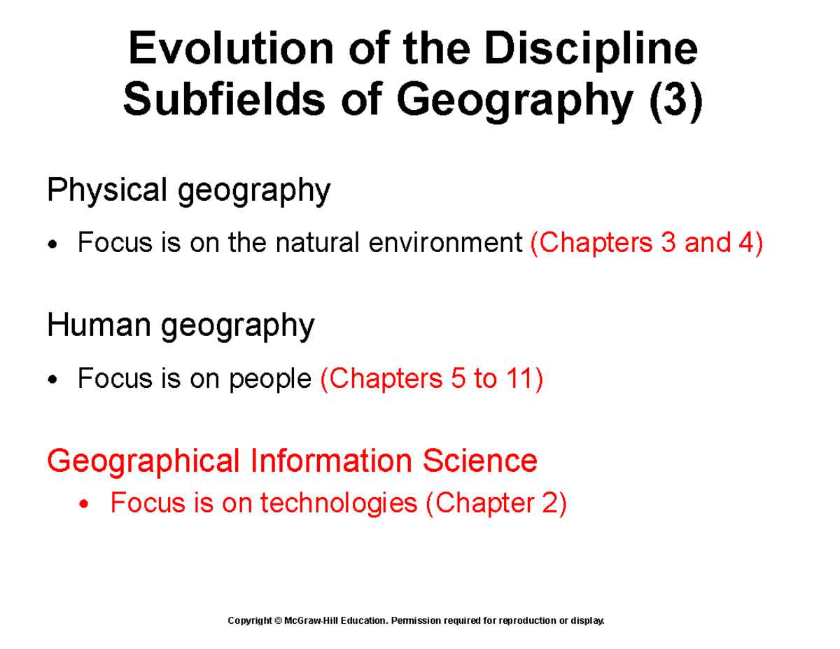 Chapter 1 Slide - Professor Hongmian Gong - Evolution of the Discipline ...