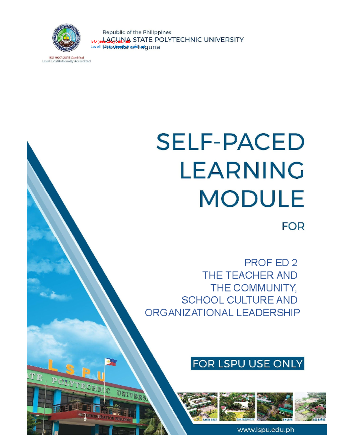 Module-1 Prof-Ed-2 - Prof Ed 2 - Laguna State Polytechnic University ...
