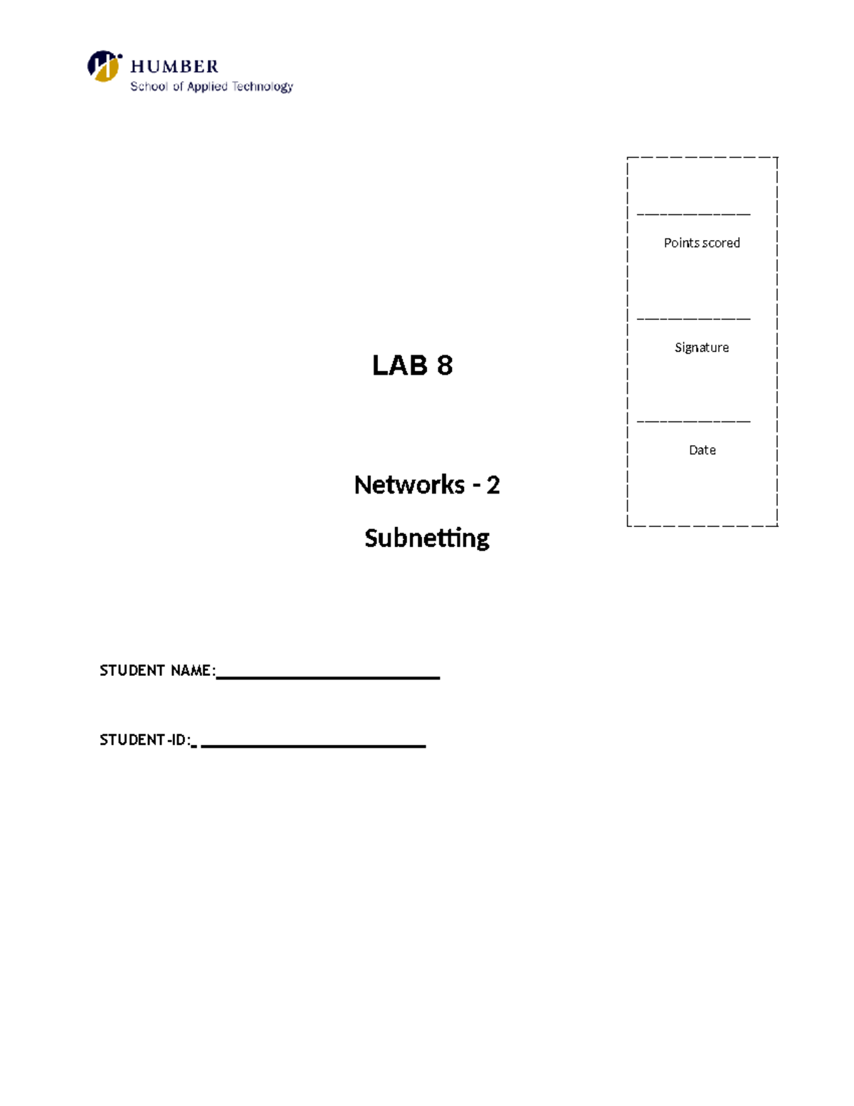Lab 8 Subnetting Exercises Bsim 5000 Lab 8 Networks 2 Subnetting