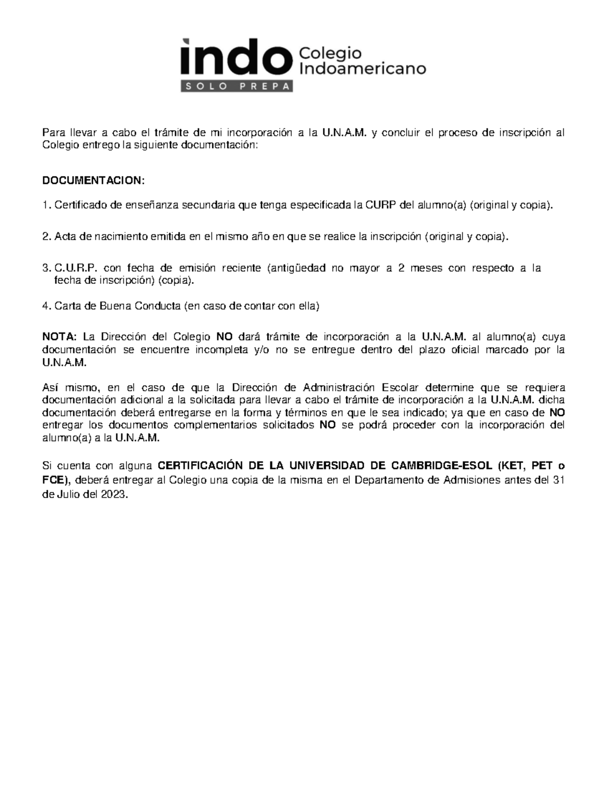 Documentos Informativos 4º 2324 K1b Yc A - Para llevar a cabo el ...