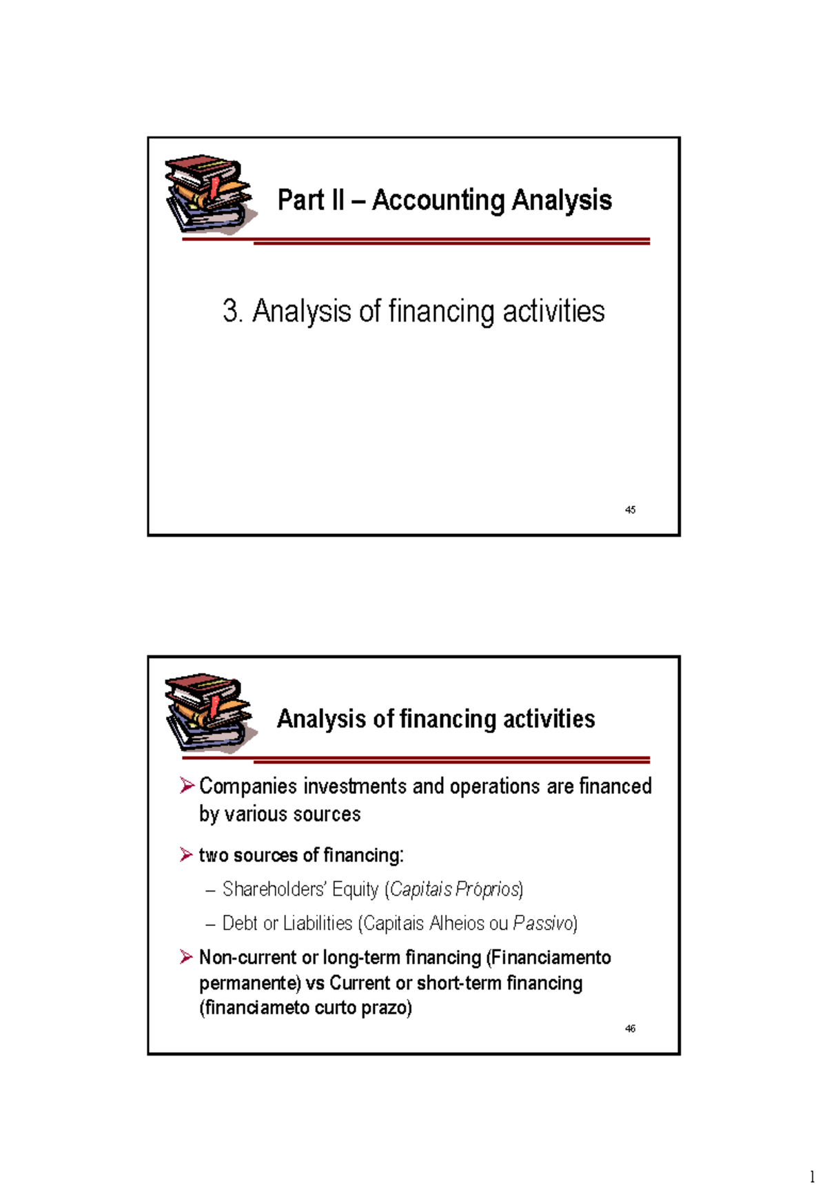 Capitulo 3 - aaa - 45 Part II – Accounting Analysis 3. Analysis of ...