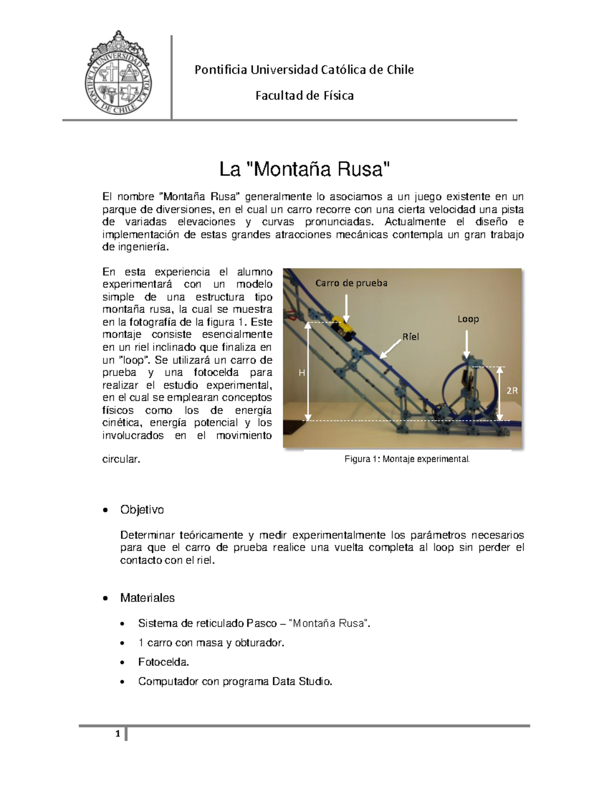 Guia 3 La Montana Rusa v2 - Pontificia Universidad Católica de Chile ...