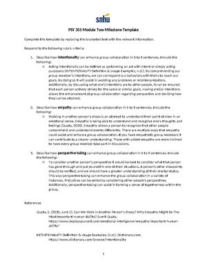 PSY 315 Andie Soma 7-3 Final Project - Client History and Therapy Plan ...