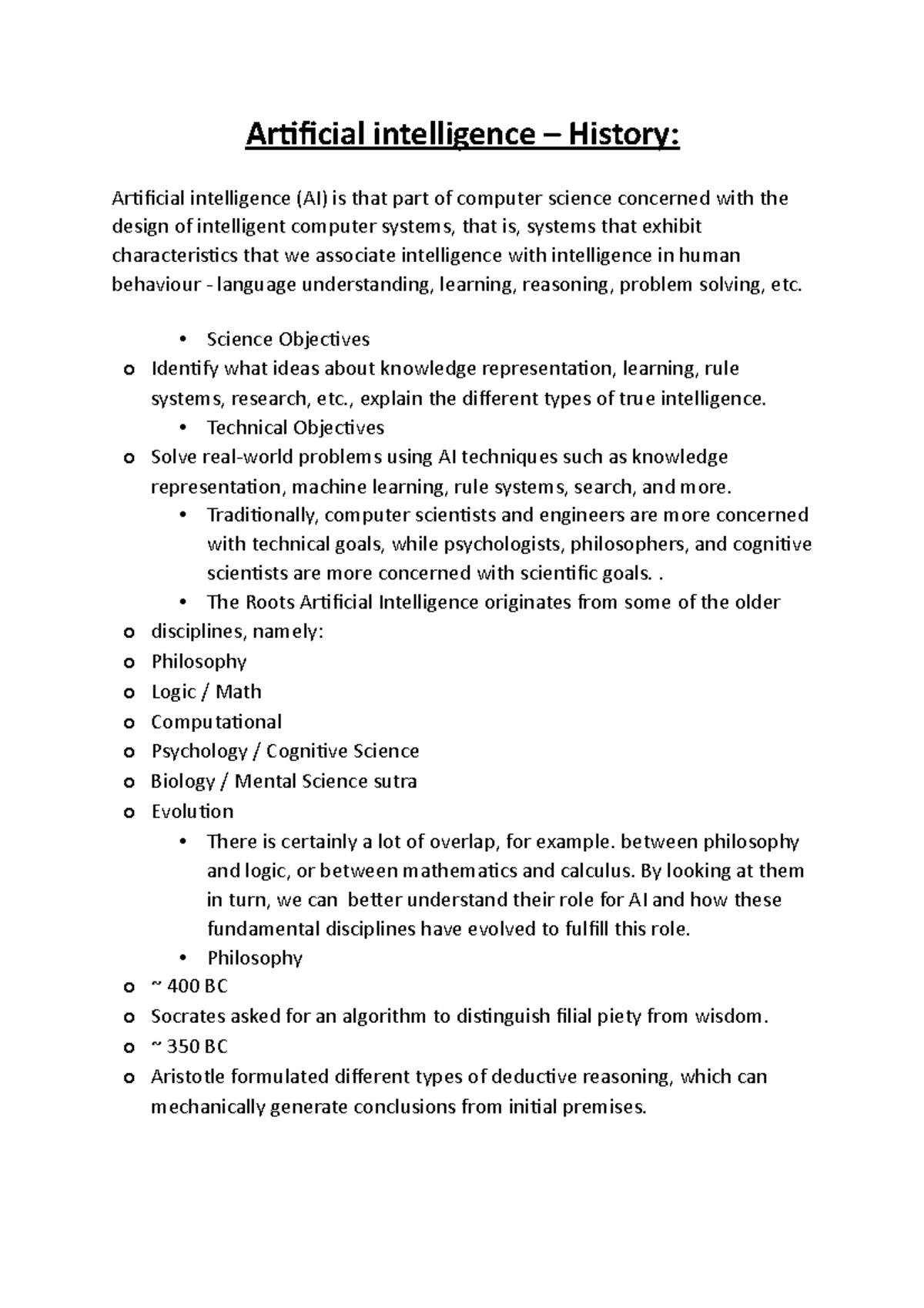 Artificial intelligence – History - Artificial intelligence – History ...