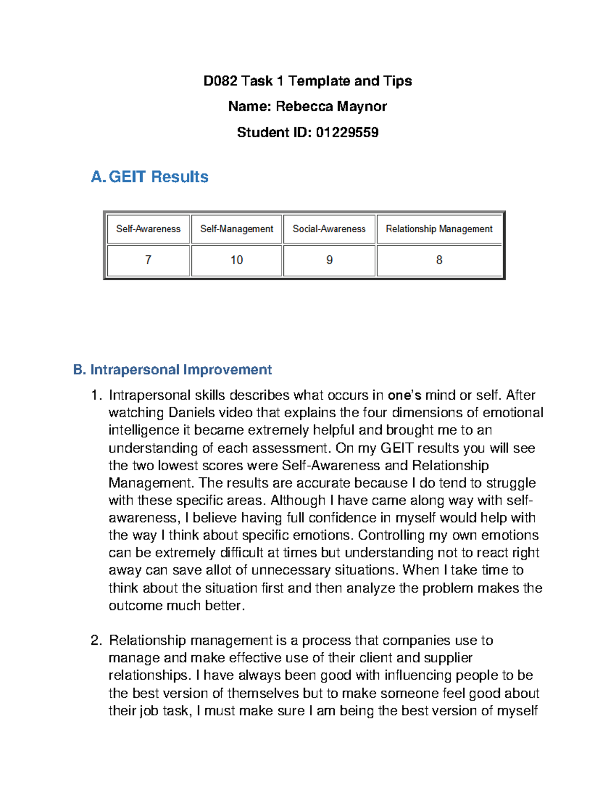 D082 Task 1 Template and Tips (3)-Rebecca - D082 Task 1 Template and ...