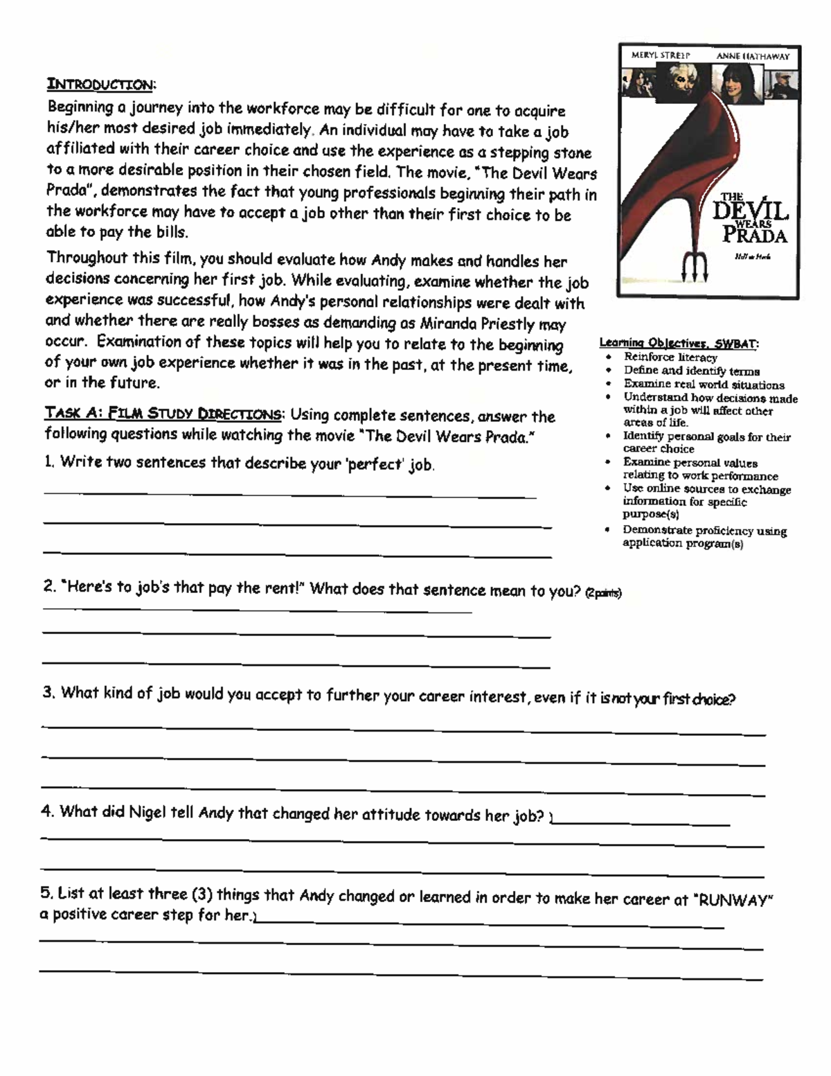 The Devil Wears Prada - lecture - Business Administration - Studocu