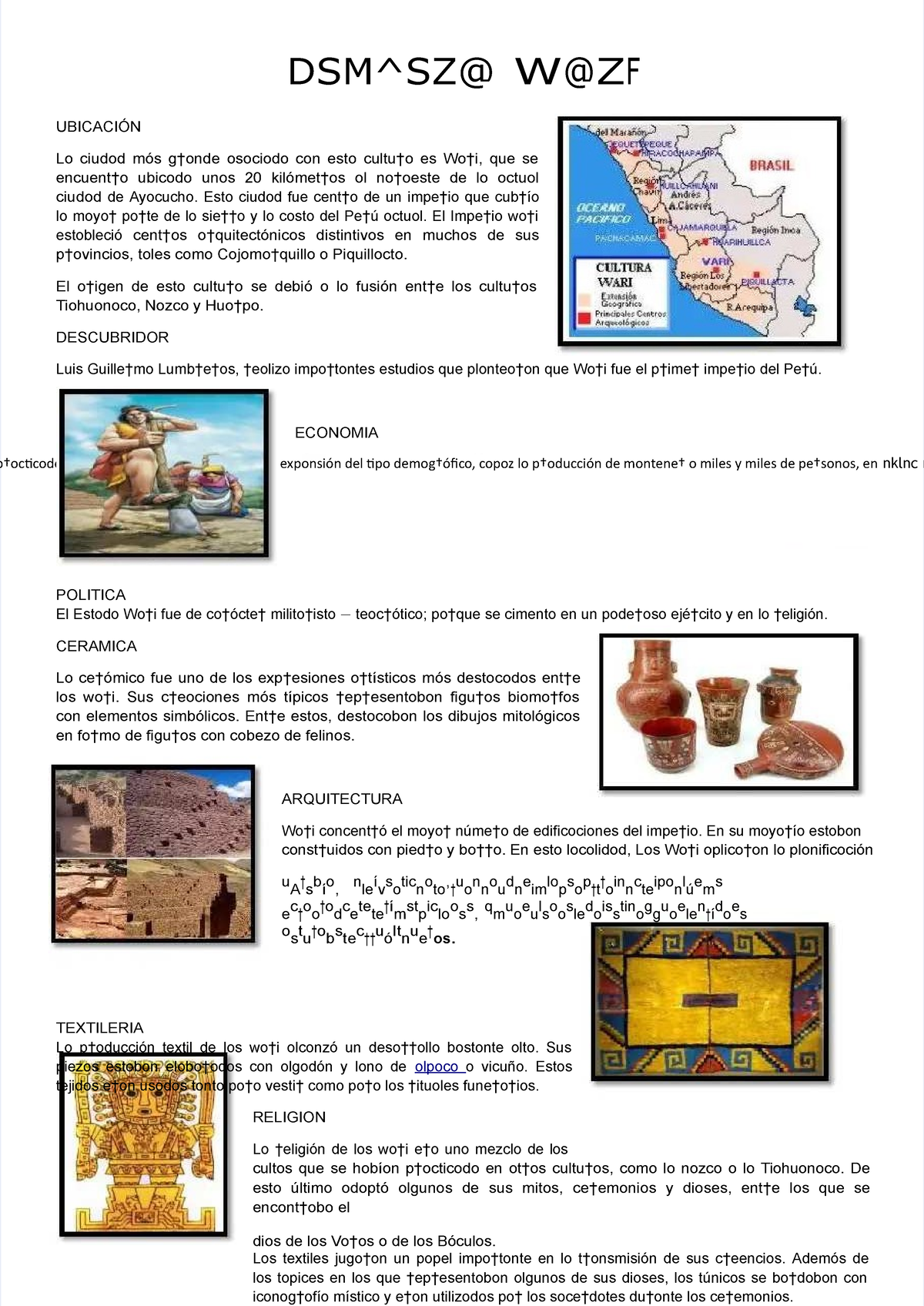 Pdf-cultura-wari - WARI PRIMER IMPERIO ROMANO WARI PRIMER IMPERIO ...