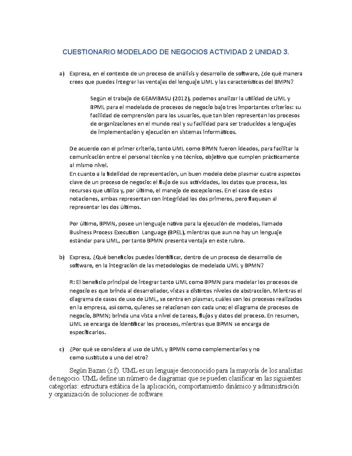DMDN U3 A2 GASM - modelado - CUESTIONARIO MODELADO DE NEGOCIOS ...