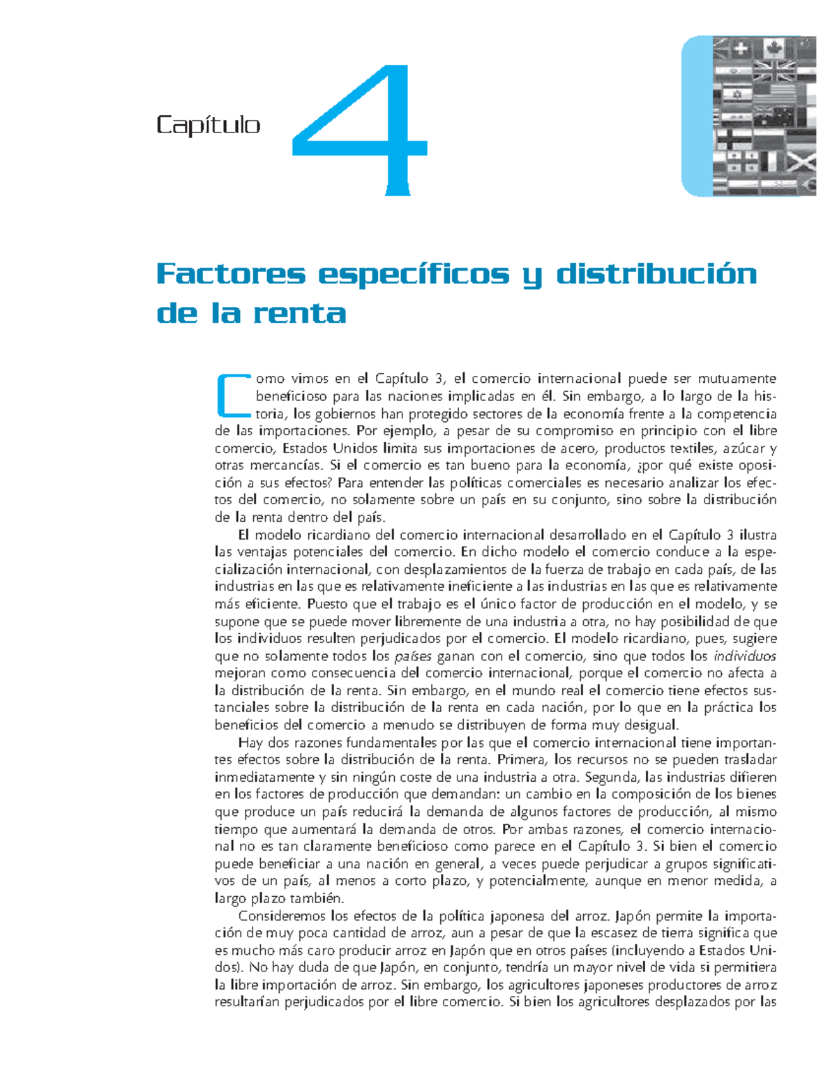 Eco. int. cap 4 y 5 krugman - Capítulo Factores específicos y ...