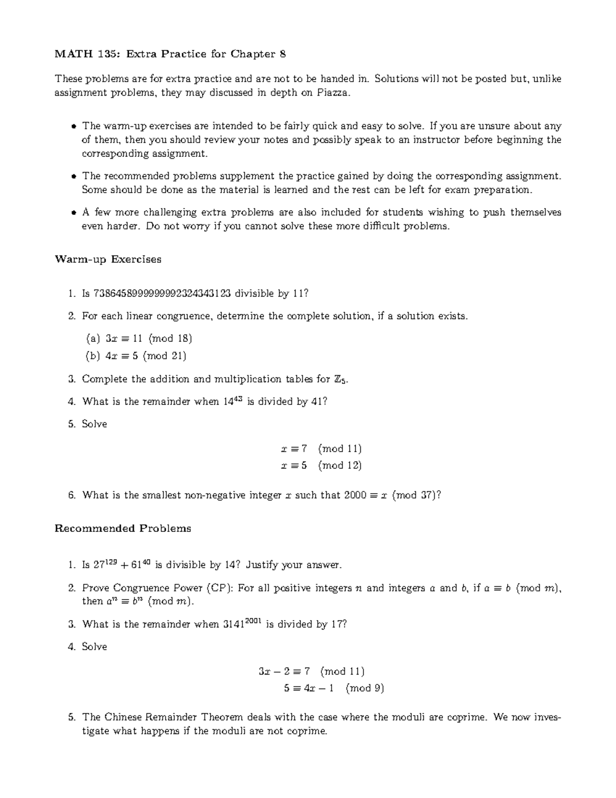 Ep08 - practice problems chapter 8 - MATH 135: Extra Practice for ...