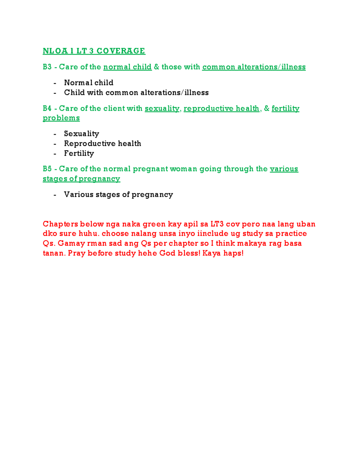 Compilation of MCH Pillitteri QSEN Checkpoint Questions - NLOA 1 LT 3 ...