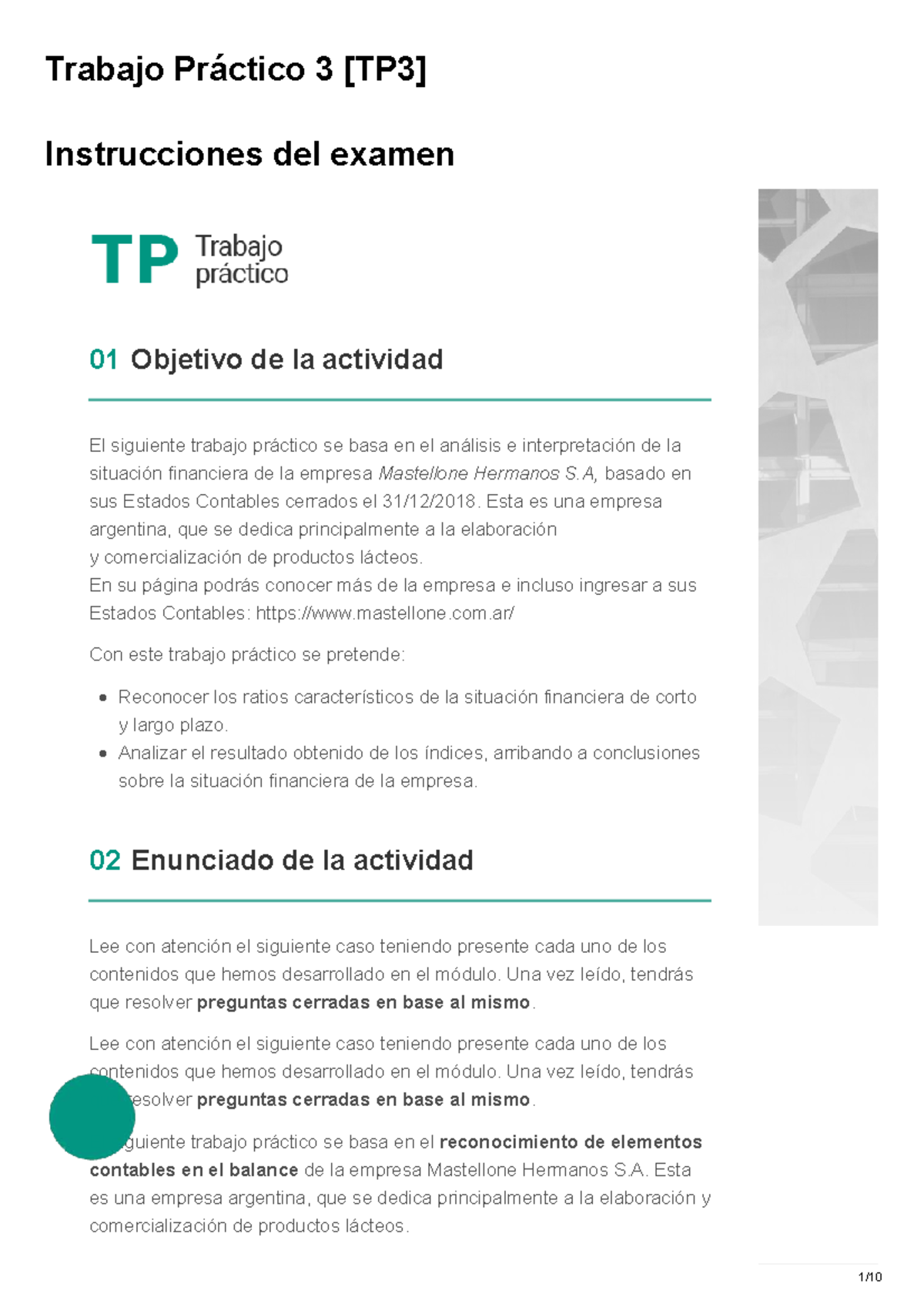 TP 3 contab 85 pts - tp3 - Trabajo Práctico 3 [TP3] Comenzado: 19 de ...