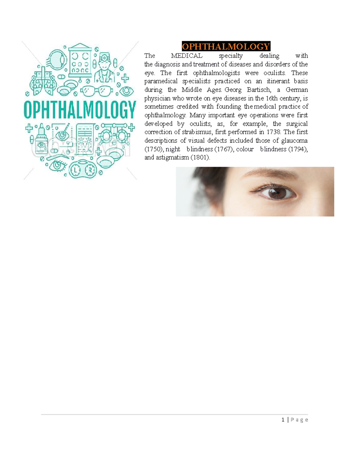 Opthamology - Condensed information - OPHTHALMOLOGY The MEDICAL ...