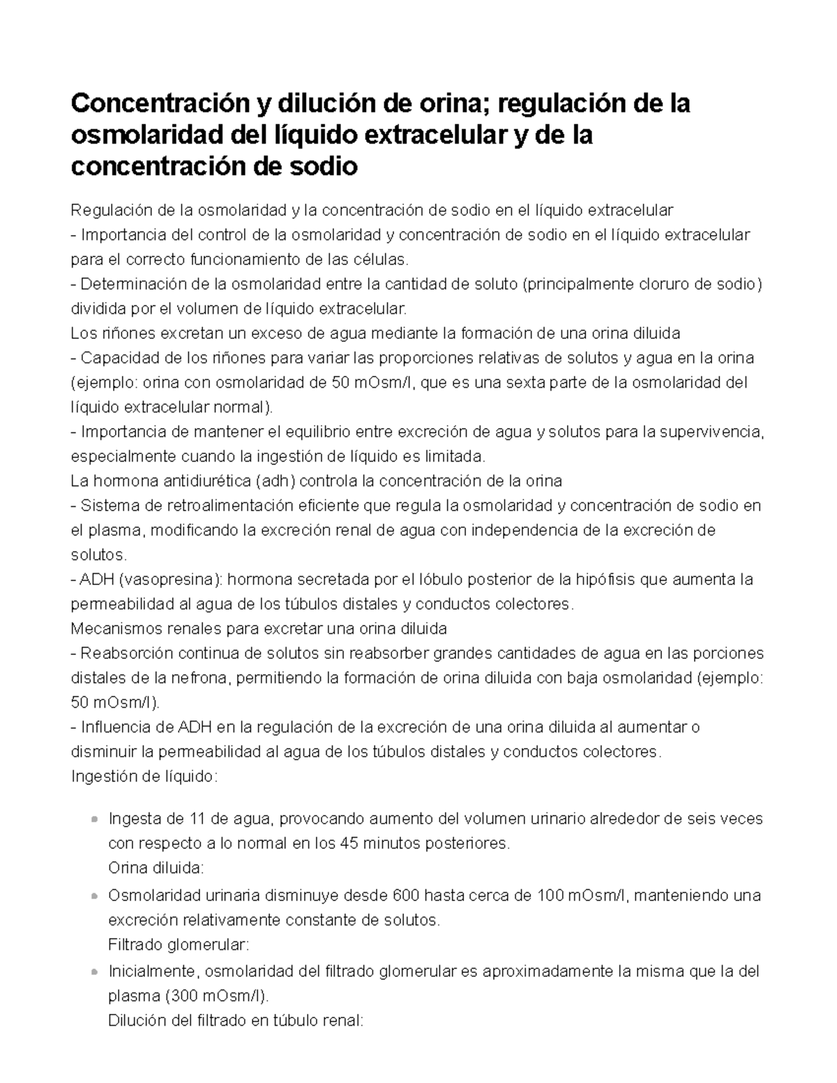 Capítulo 29 - .... - Concentración y dilución de orina; regulación de ...