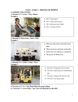 UNIT 22 PART 3 Review 3 REV - UNIT 22. REVIEW 3 I. PRACTICE Exercise 1 ...