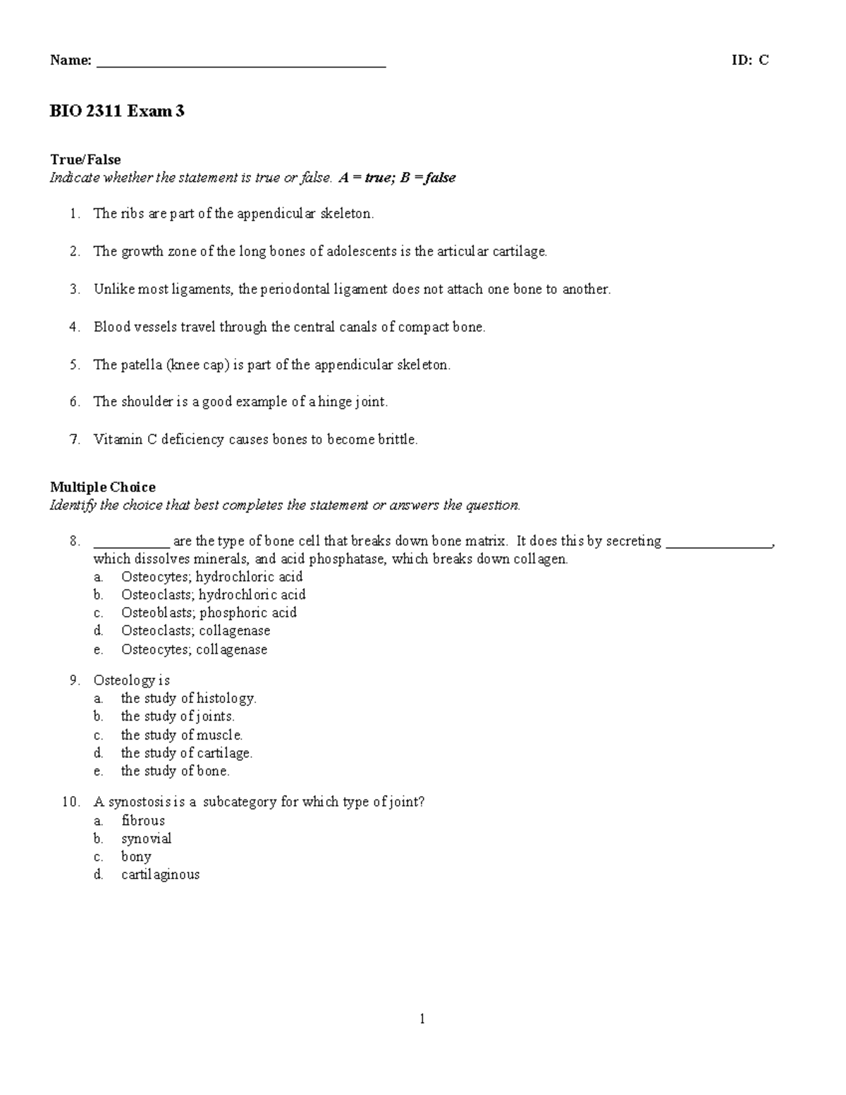 Exam 3 version C with key - 1DPH BBBBBBBBBBBBBBBBBBBBBBBBBBBBBBBBBBBBBB ...