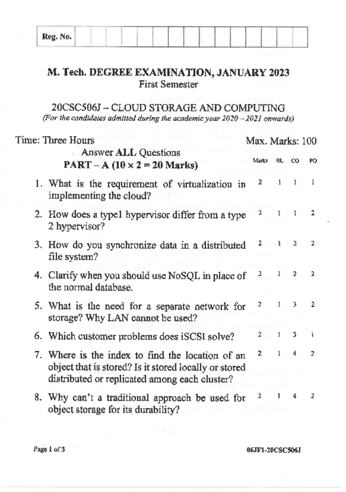 20CSC506J-1st Sem - csaV - Object Oriented Programming - Studocu