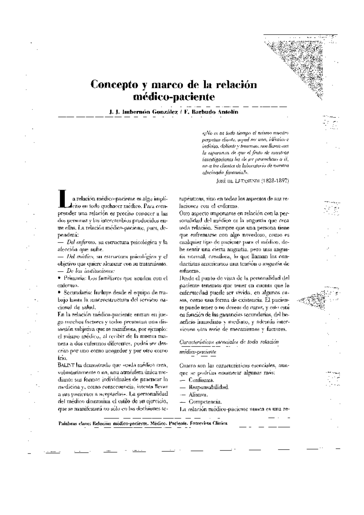 Dialnet-Concepto Y Marco De La Relación Medico paciente - Concepto y ...