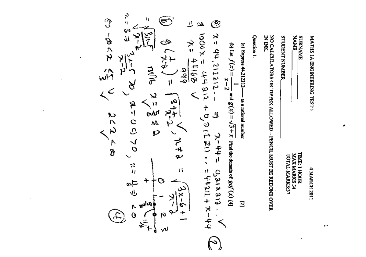 Test 123 solutions - Math 131 - Studocu